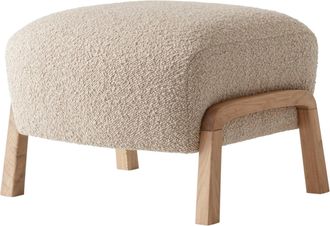 & Tradition Pouf ottoman Wulff ATD3, pi&egrave;tement en ch&ecirc;ne & Tradition