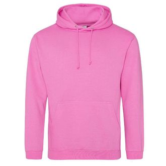 JUST HOODS BY AWDIS Unisex College Hoodie/Candyfloss Pink, 3XL