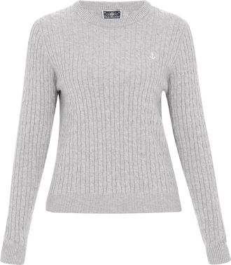 Dreimaster Dreimaster Pullover Frauen HellGrauMelange