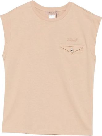 Twinset Femme, Tops, Beige, Taille: 42 FR T-Shirt