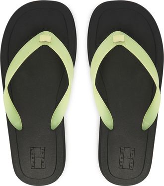 Tommy Jeans Zehentrenner Tommy Jeans Tjw Cleated Jelly Summer Sandal EN0EN02954 Gr&uuml;n