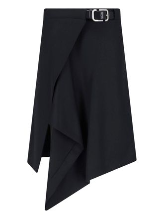 The Attico Asymmetrical Midi Skirt