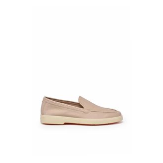 Santoni Femme, Chaussures, Beige, Taille: 36 EU Mocassino Pelle Martellata