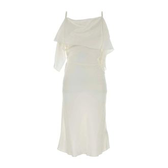 Maison Margiela Femme, Robes, Blanc, Taille: 34 FR Satin Dress