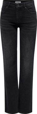 Only Female Straight-Fit Jeans ONLBLUSH Mittlere Taille Gerade geschnitten Jeans
