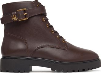 Lauren Ralph Lauren Schn&uuml;rschuhe LAUREN RALPH LAUREN Allyson Logo Bo Bte 802P12046003 Dunkelbraun