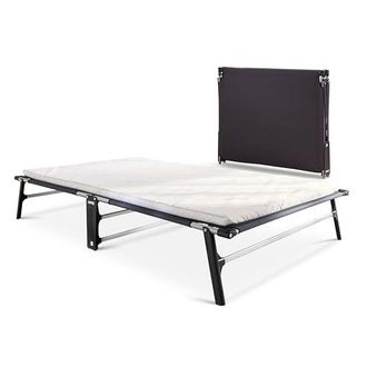 Jay-Be Jay-BE CE120 Compact Folding Bed with e-Fibre Mattress, Small Double, Stahl