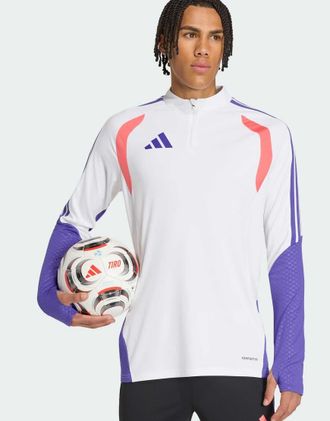 adidas Tiro 26 Competition - Trainingsoberteil in Wei&szlig; / Semi Turbo