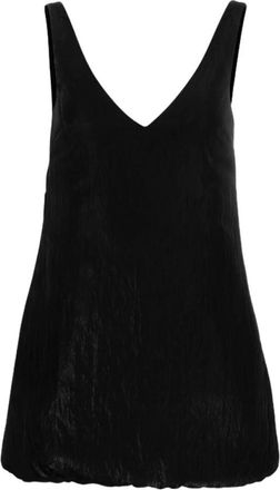 Khaite Mini-robe Branna &agrave; encolure en V - Femme - Robes - Noir - Taille: 36 FR