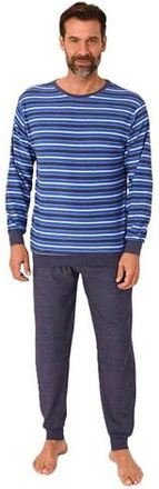 Normann Pyjama &agrave; manches longues en tissu &eacute;ponge pour homme avec poignets - &Eacute;galement disponible en grandes tailles, bleu, 50