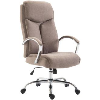 Clp Chaise de bureau VAUD XL en tissu gris tourterelle