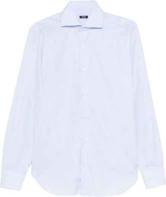 Barba Homme, Chemises, Bleu, Taille: M Striped Shirt