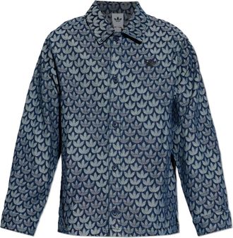 adidas Homme, Chemises, Bleu, Taille: 2XL Denim Monogram Shirt