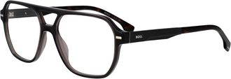 HUGO BOSS Homme, Accessoires, Gris, Taille: 56 MM Monture optique 1843
