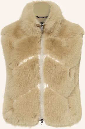 Sportalm Kunstfell-Weste Im Materialmix beige
