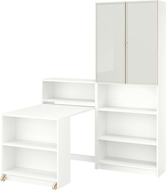 IKEA BILLY / HÖGBO Bücherregalkombination + Klapptisch