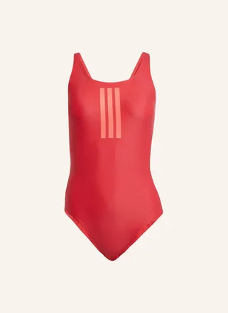 adidas Badeanzug 3-Streifen rot