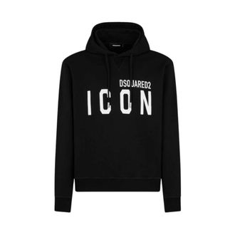 Dsquared2 Icon Hoodie mit verstellbarem Kordelzug - - Sweatshirts & Hoodies - Herren - Schwarzk - S