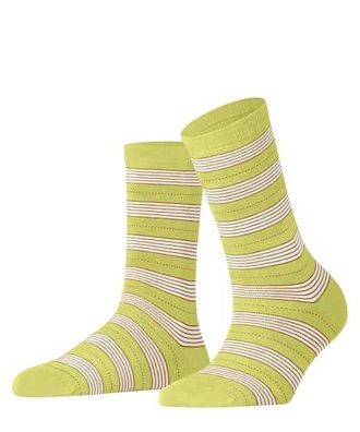 Falke Stripe Uniform W So coton fantaisie 1 paire, Chaussettes Femme, Jaune Ananas 1323, 35-38