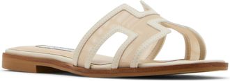 Steve Madden Damen Hadyn Slide Sandale, Knochen-Mesh, 40-41 EU