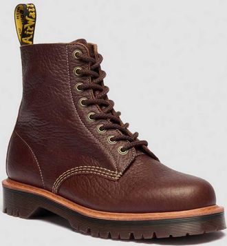 Dr. Martens 1460 Wild Grain Leder Stiefel in Braun, Gr&ouml;&szlig;e: 36
