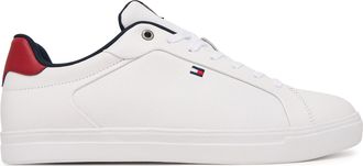 Tommy Hilfiger Sneakers Tommy Hilfiger Lightweight Pinperf Lth Sneaker FM0FM05981 Wei&szlig;