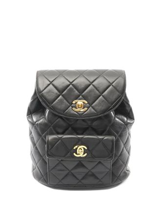 Chanel sac &agrave; dos matelass&eacute; (1994-1996) - Noir