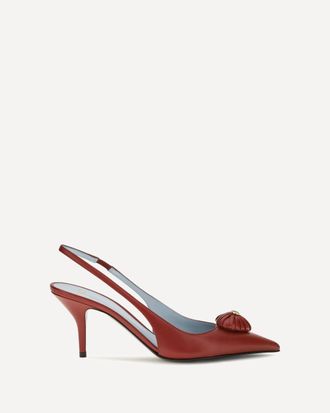 Valentino Garavani Coeur Royal Slingback leather Pumps Female 37.5