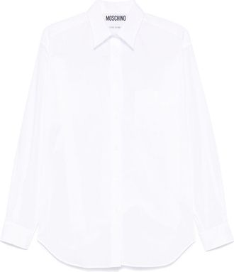 Moschino Klassisches Hemd - Weiß