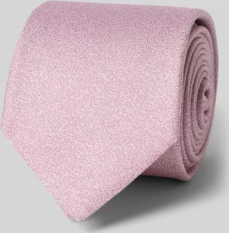 Olymp Seidenkrawatte aus reiner Seide mit Logo-Patch (6,5 cm)