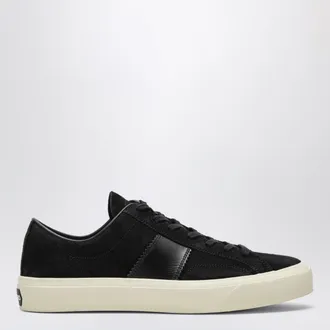 Tom Ford Schwarze Sneaker aus Veloursleder