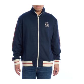 La Martina Zip-Sweater mit hohem Kragen - - Sweatshirts & Hoodies - Herren - Blau - S