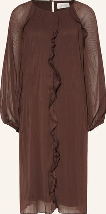 Cartoon Cartoon Kleid Mit Plissees Und Volants braun