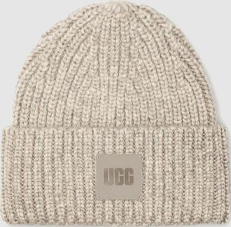 UGG Bonnet Chunky Rib Beanie Light Grey