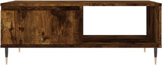 Generic Moderner Couchtisch, Schublade und Offenes Staufach, Holzwerkstoff f&uuml;r Wohnzimmer, Rezeption (Ger&auml;ucherte Eiche)