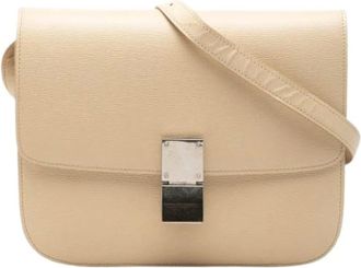 Celine Sac bandouli&egrave;re classique doccasion - Femme - Pre-owned - Beige - Taille: ONE Size