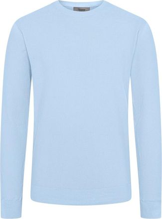 Ferrante Rundhalspullover aus Baumwolle mit Reiskornstruktur in