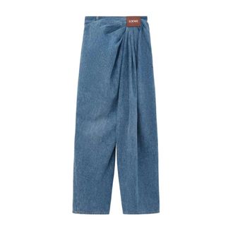 Loewe Femme, Jeans, Bleu, Taille: 40 FR Jeans Drap&eacute;s