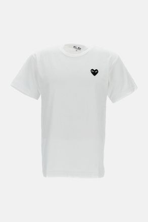 Comme Des Gar&ccedil;ons T-shirt Mit Schwarzem Herz-emblem