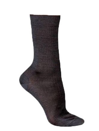 Falke Damen Socken No. 2 W So Seide gemustert 1 Paar, Grau Asphalt 3705, 41-42