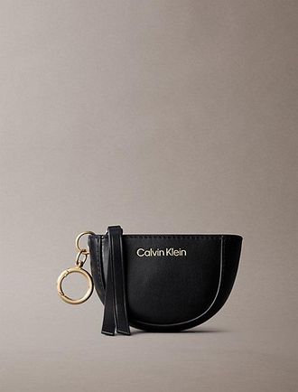 Calvin Klein Breloque de sac avec mini-pochette zipp&eacute;e en cuir avec logo