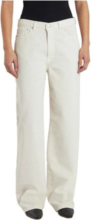 AG - Adriano Goldschmied Femme, Jeans, Blanc, Taille: W28 Wide Jeans