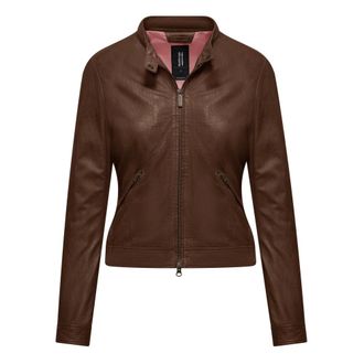 Bomboogie Femme, Vestes, Brun, Taille: 38 FR Jeen Leather Jacket