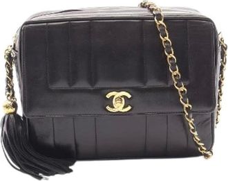 Chanel Sac bandouli&egrave;re Mademoiselle en cuir dagneau Pre-owned - Femme - Pre-owned - Noir - Taille: ONE Size
