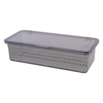 PartyKindom Kunststoff Essst&auml;Bchen Abfluss Aufbewahrungsbox Mit Deckel K&uuml;Chenutensilien Organizer F&uuml;R Besteck Und Geschirr Wasserdichter K&uuml;Chenbesteckkasten Utens