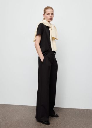 Mango T-shirt coton manches courtes noir - Femme - XXS - MANGO