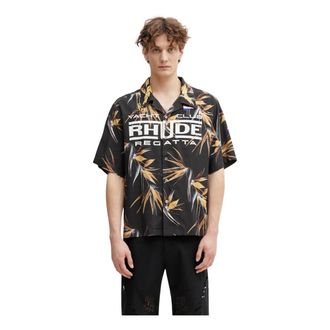 Rhude Regatta Club Hawaiian Shirt - - Shirts - Herren - Braun - L