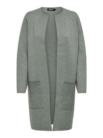 Only Damen ONLRIVER L/S Long Cardigan KNT NOOS 15219690,Agave Green/Detail:w. Melange,XL