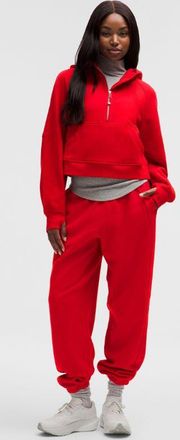 lululemon Jogging Scuba Oversized taille mi-haute Standard pour Femmes - Rouge - Taille XL
