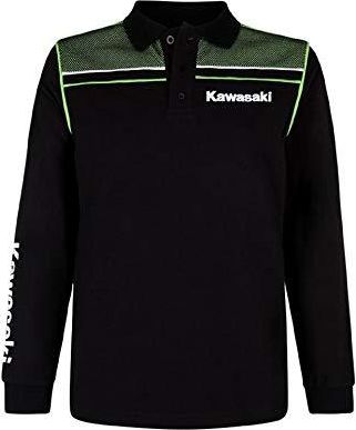 Kawasaki Sports Hommes Polo Manches Longues Noir - S